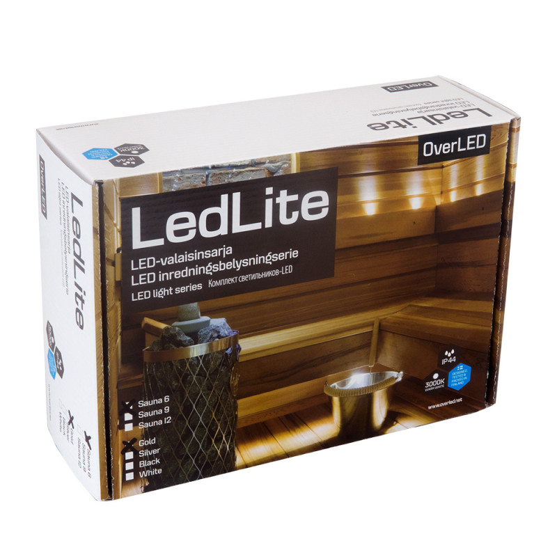 Sauna lightning Led Lite 9, black